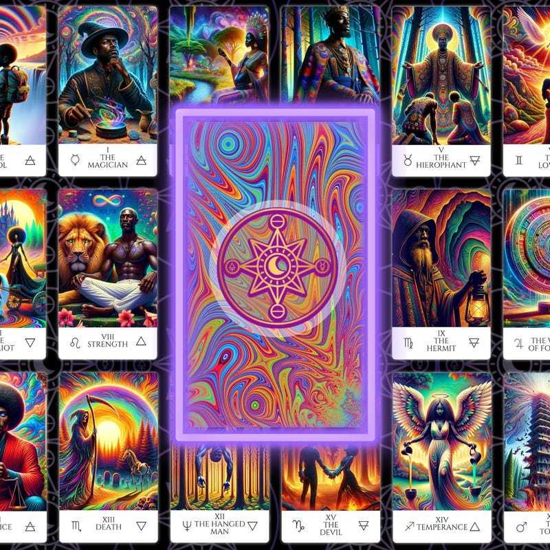 Psychedelic Tarot - Etsy