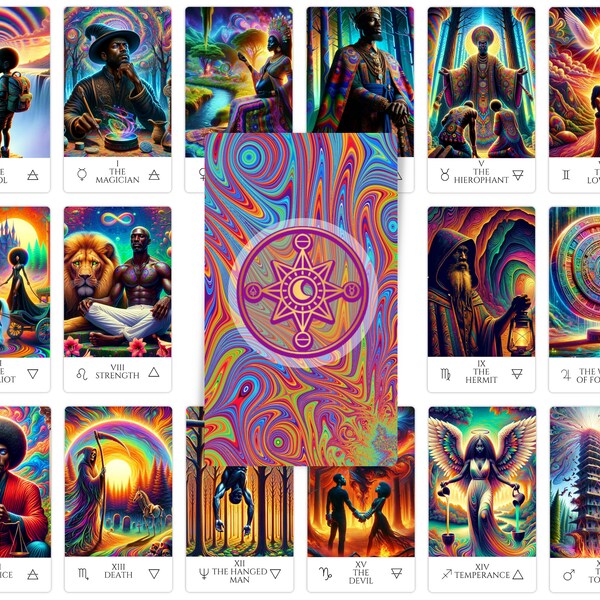 Psychedelic Tarot - Etsy