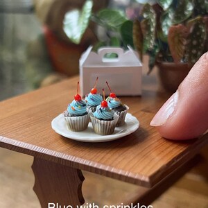 Miniature 1:12 Scale Cupcakes - Handmade Hyper Realistic Dollhouse Food ...
