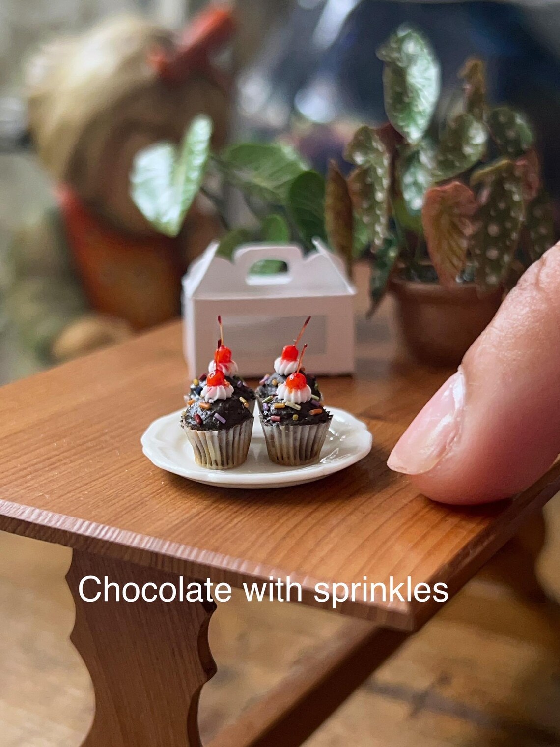 Miniature 1:12 Scale Cupcakes - Handmade Hyper Realistic Dollhouse Food ...