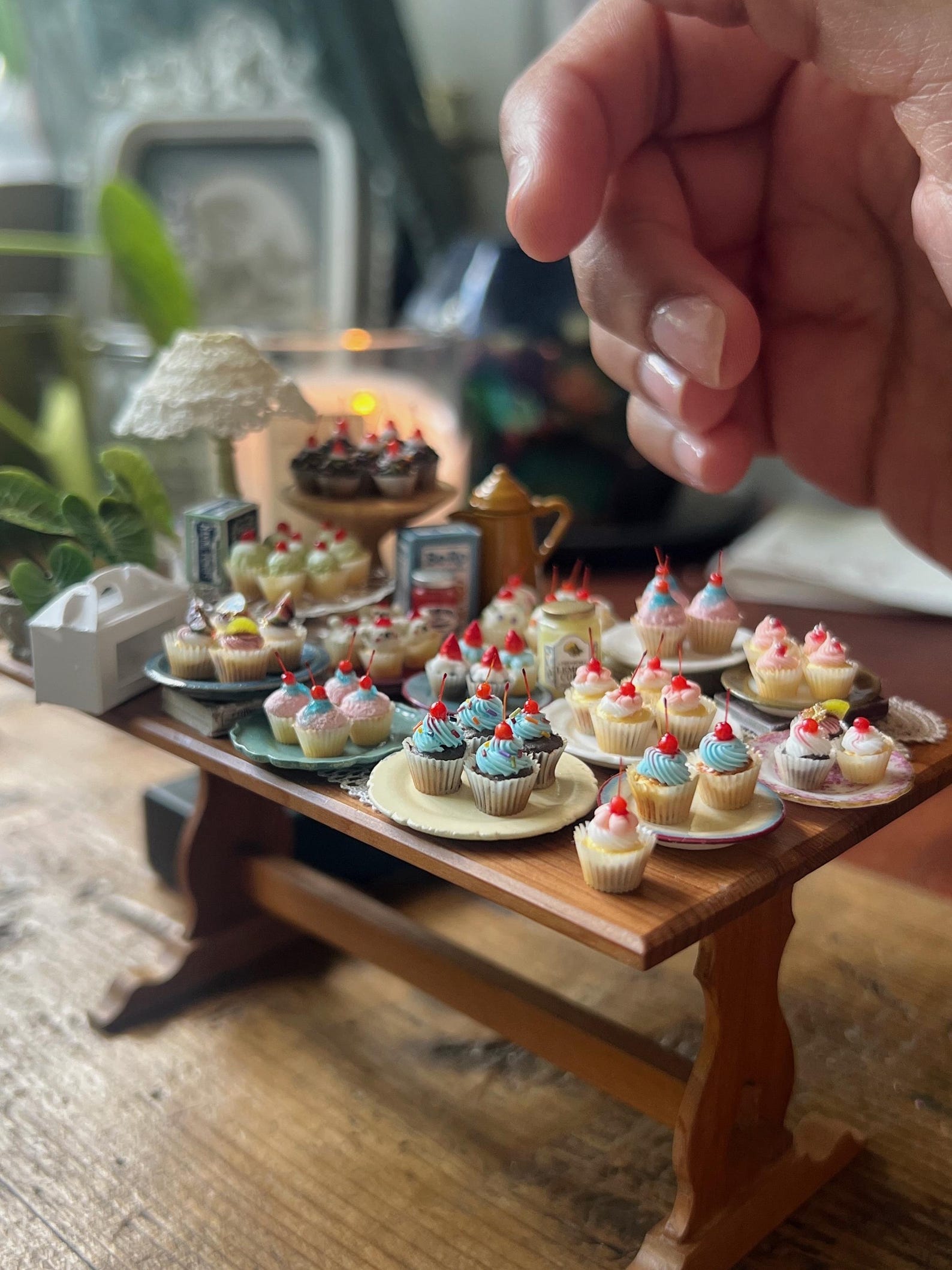 Miniature 1:12 Scale Cupcakes - Handmade Hyper Realistic Dollhouse Food ...