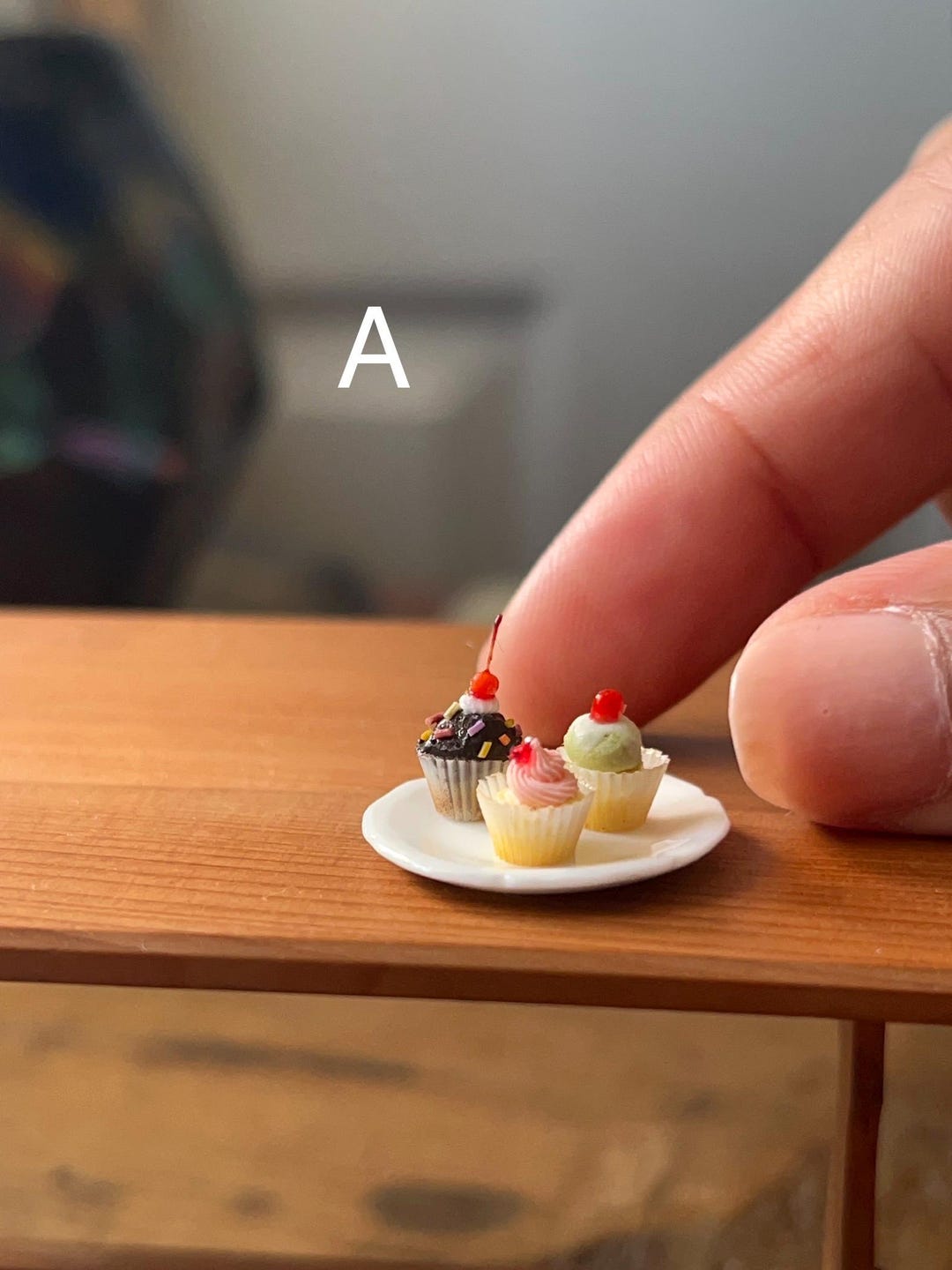 Miniature Cupcake Set – 1:12 Scale Handmade Dollhouse Food - Etsy
