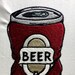 Beer Can Machine Embroidery Design Digital File - Etsy
