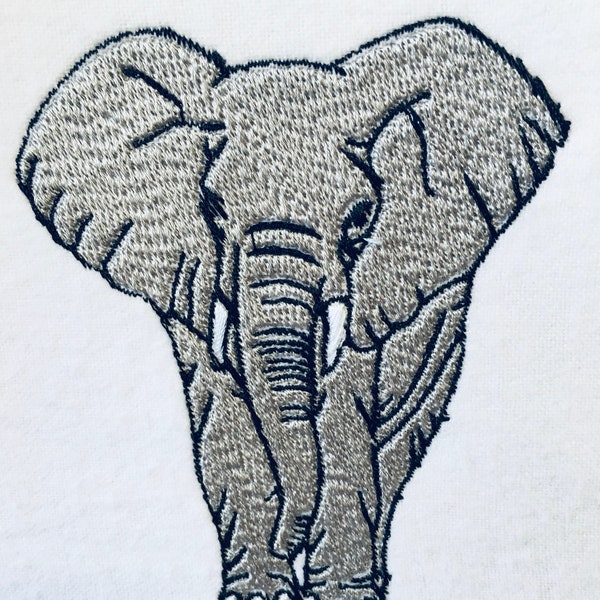 Elephant Machine Embroidery - Etsy