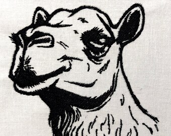 camel side face drawing
