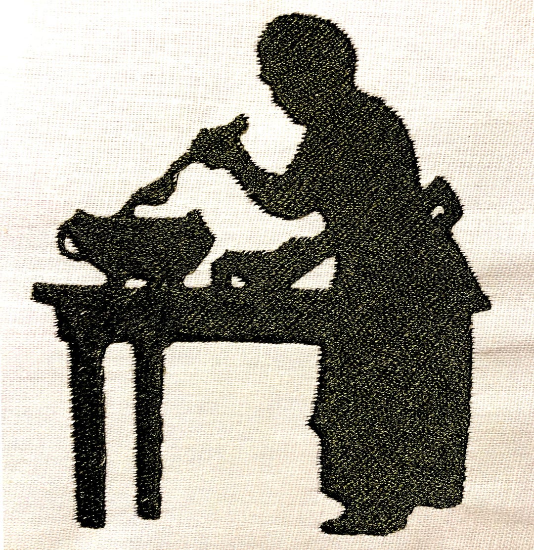 Grandma Cooking Machine Embroidery Pattern Embroidery Design Digital ...