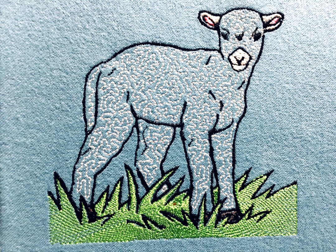 Lamb Machine Embroidery Pattern Easter Embroidery Design Digital File ...