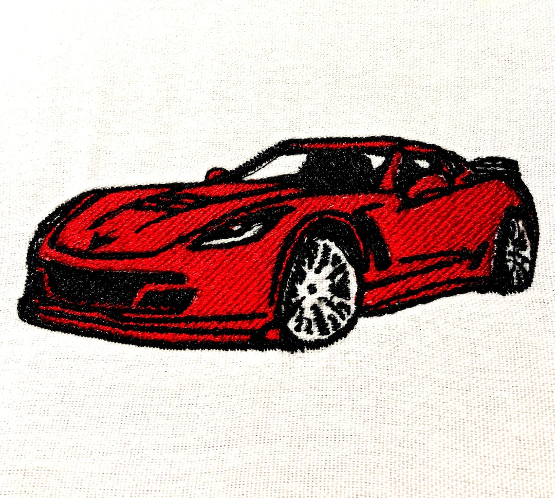 2015 Corvette C7 Z06 Machine Embroidery Pattern Corvette Embroidery ...