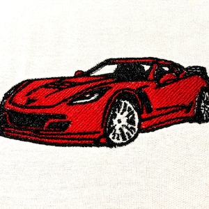 2015 Corvette C7 Z06 Machine Embroidery Pattern Corvette Embroidery ...