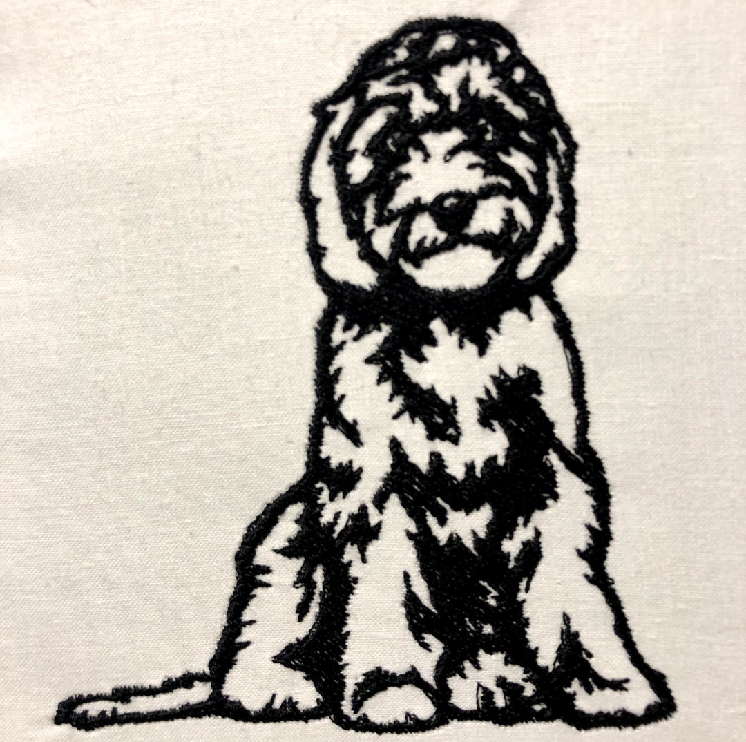 Labradoodle Machine Embroidery Pattern Dog Embroidery Design Digital ...
