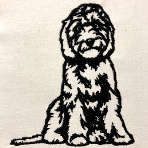 Labradoodle Machine Embroidery Pattern Dog Embroidery Design Digital ...