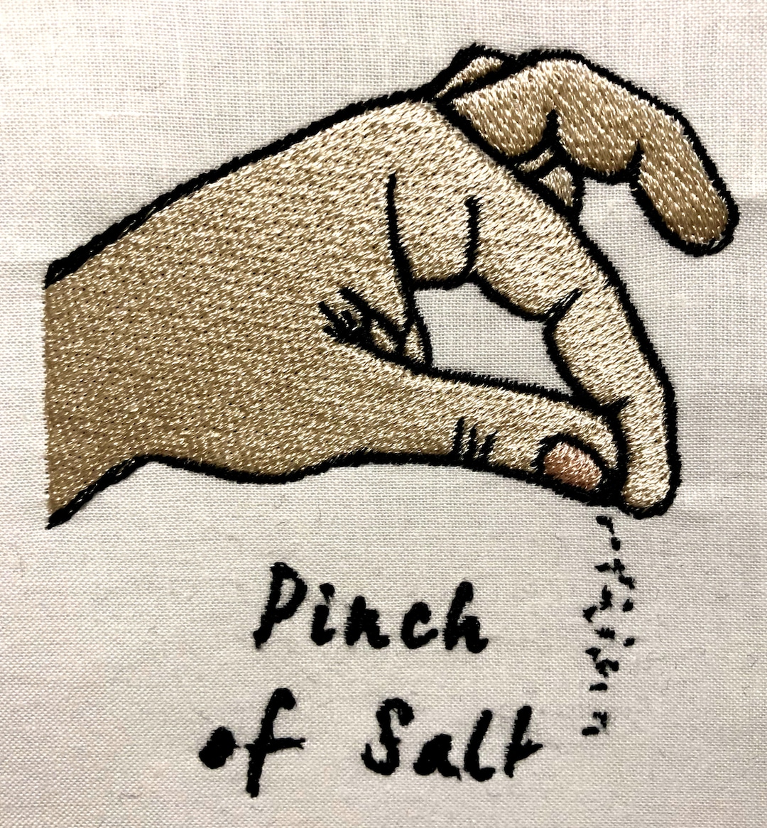 Pinch of Salt Machine Embroidery Pattern Embroidery Design Digital File ...