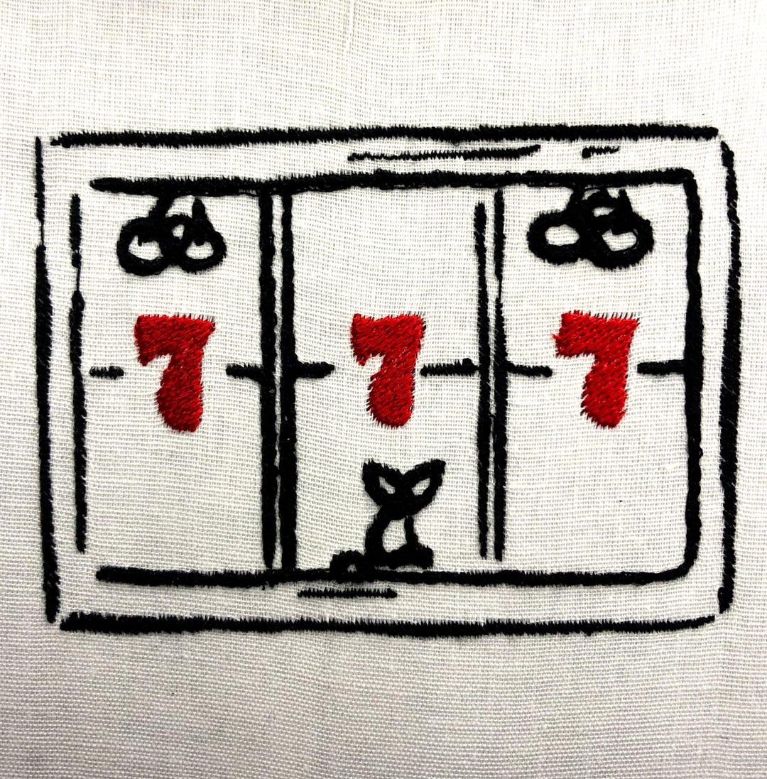 Triple 7's Machine Embroidery Pattern 777 Embroidery Design Digital ...