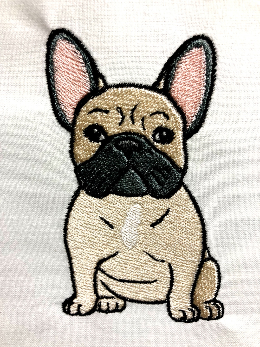 French Bulldog Machine Embroidery Design Dog Embroidery Pattern Digital ...