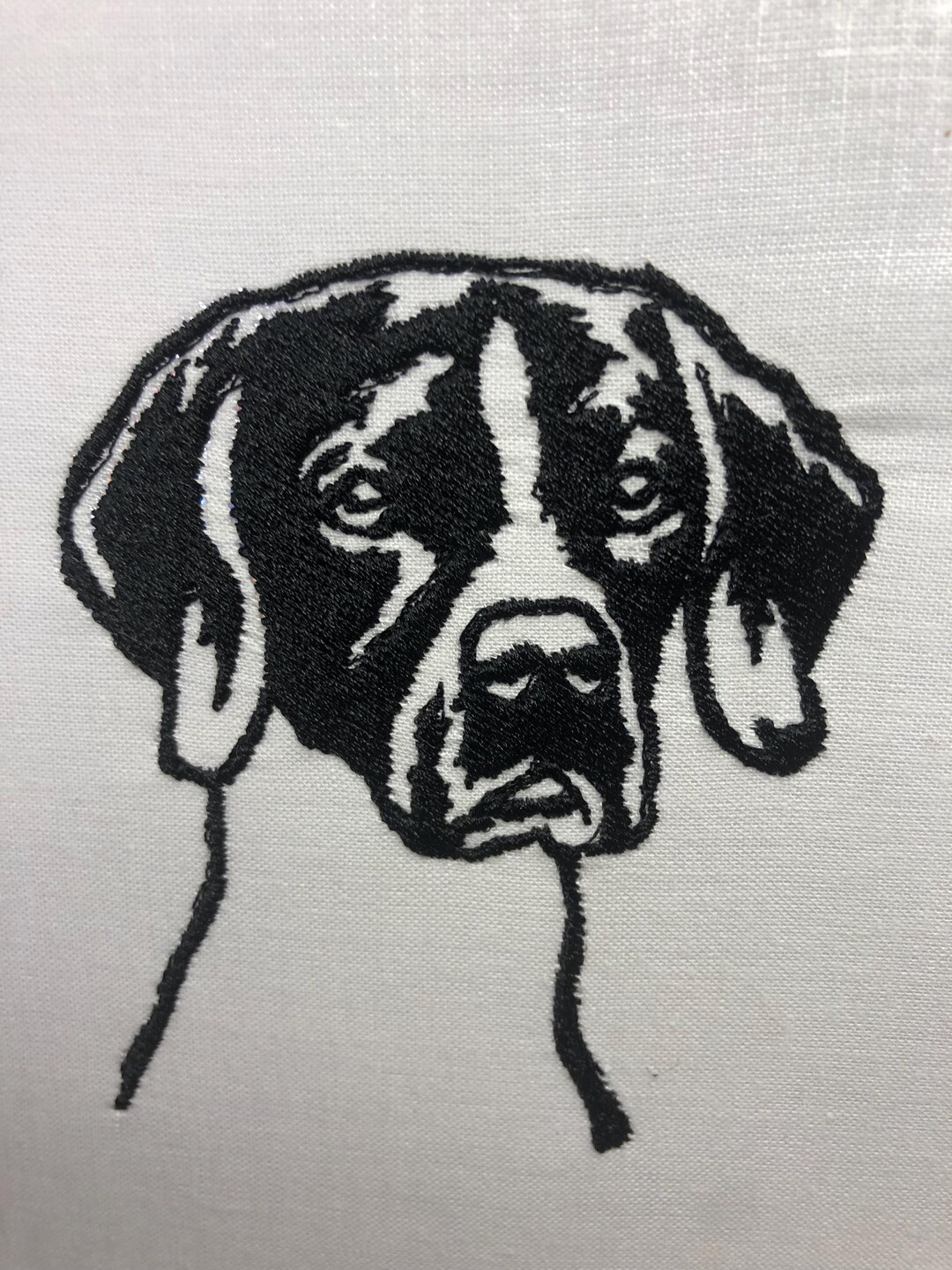 English Pointer Face Machine Embroidery Pattern Dog Embroidery Design ...