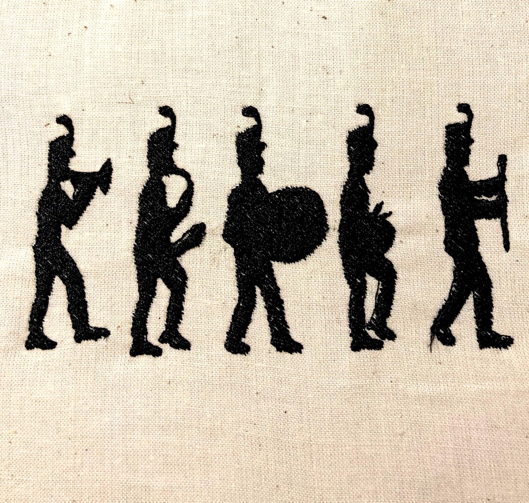 Marching Band Machine Embroidery Pattern Music Embroidery Design ...
