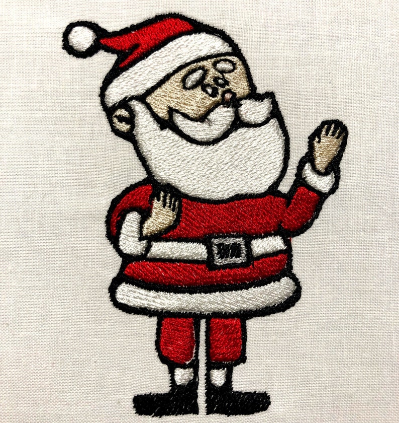 Santa Rudolph Machine Embroidery Pattern Rudolph Embroidery Design ...