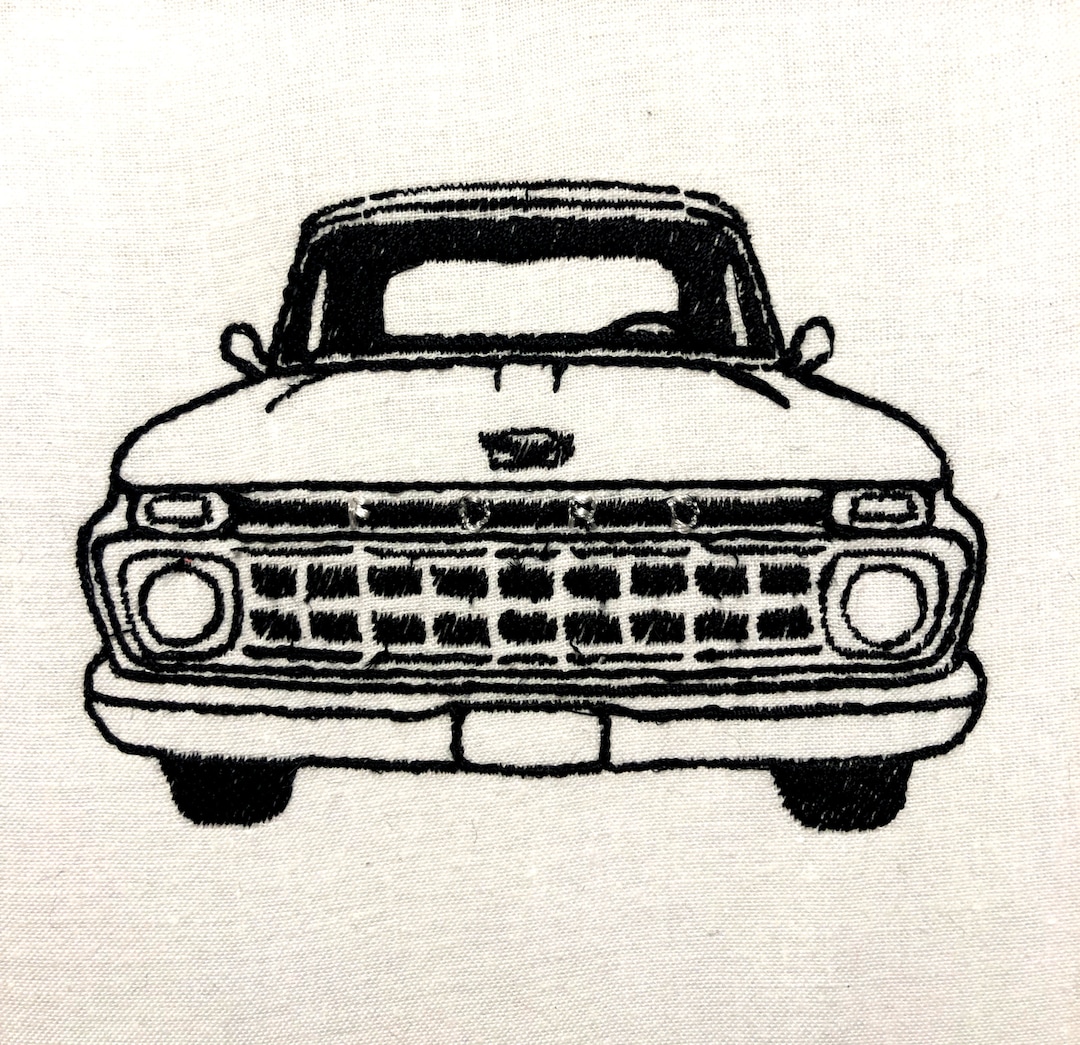 Old Ford Pickup Machine Embroidery Pattern Ford Truck Embroidery Design ...