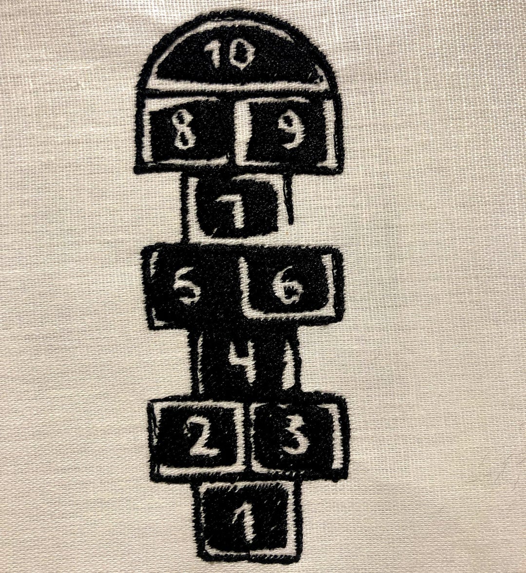Hopscotch Embroidery Pattern Embroidery Design Digital File - Etsy