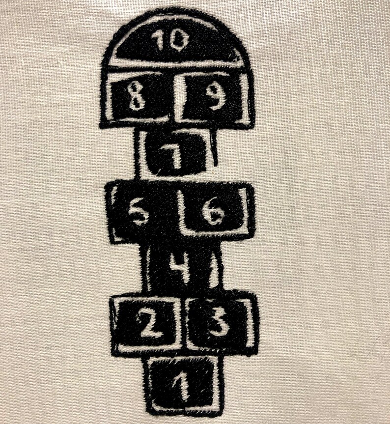 Hopscotch Embroidery Pattern Embroidery Design Digital File - Etsy