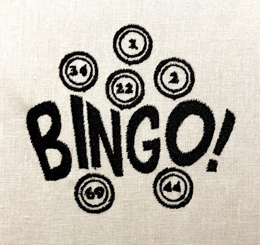 Bingo Machine Embroidery Design Embroidery Pattern Digital File - Etsy