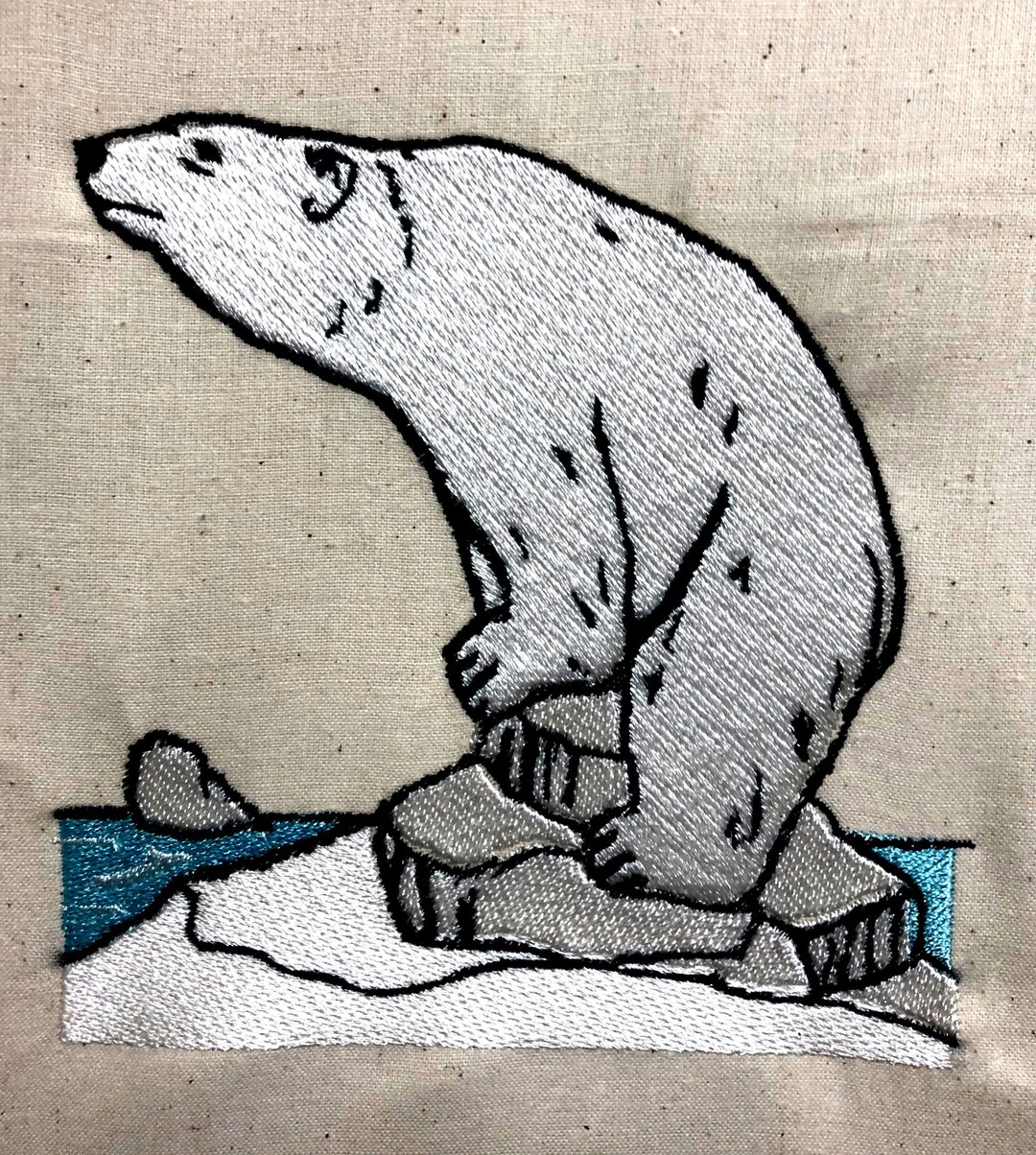 Polar Bear Machine Embroidery Design Embroidery Pattern Digital File - Etsy