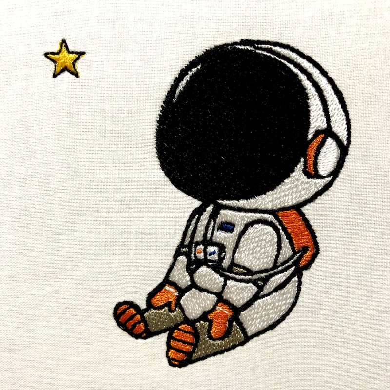 Astronaut Embroidery - Etsy
