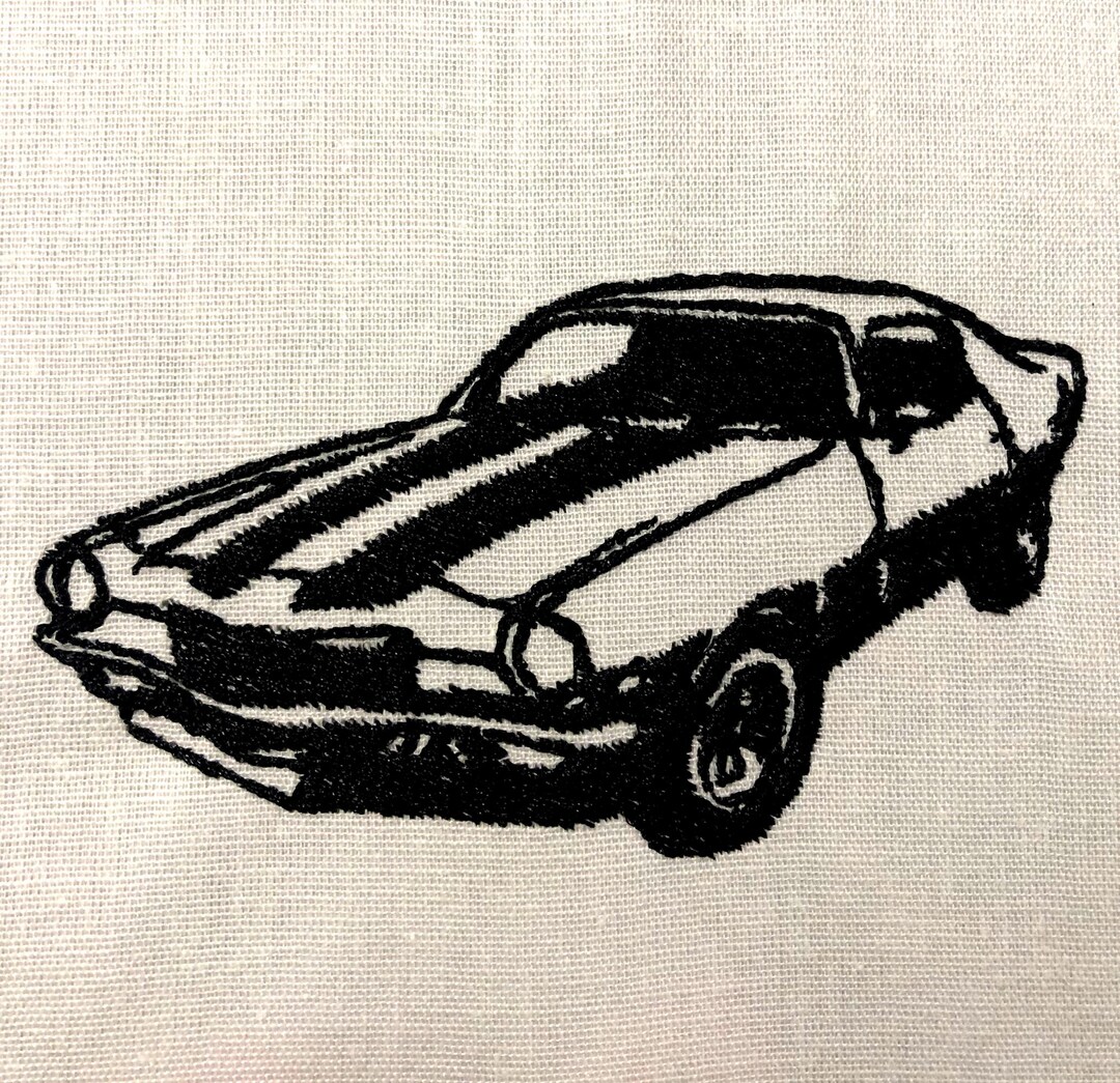 Chevy Camaro Z28 Machine Embroidery Pattern Vintage Car Embroidery ...
