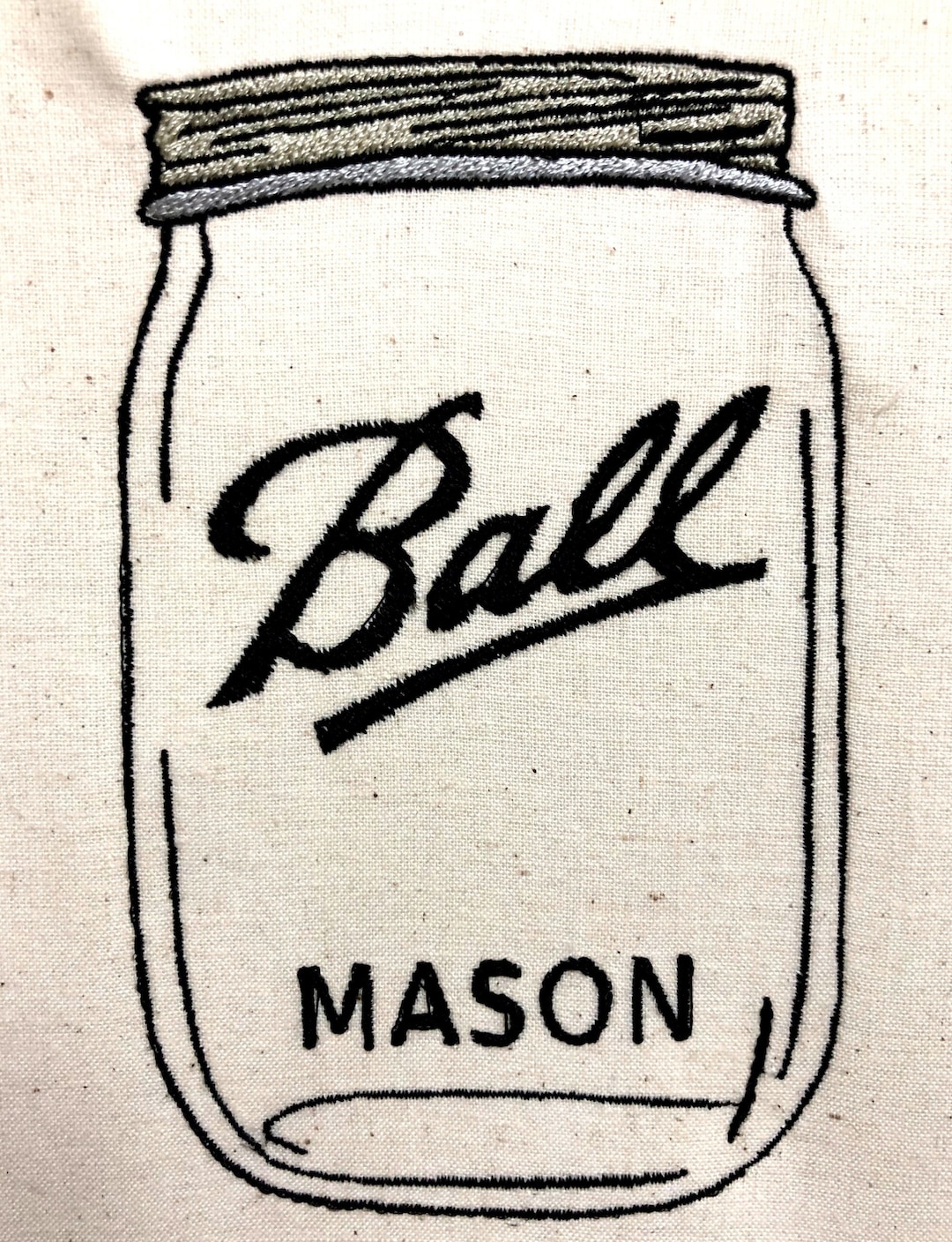 Ball Mason Jar Machine Embroidery Pattern Embroidery Design Digital ...