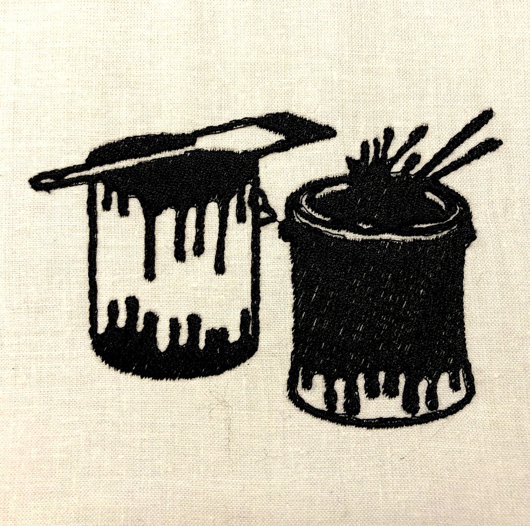 Paint Cans Machine Embroidery Pattern Embroidery Design Digital File - Etsy