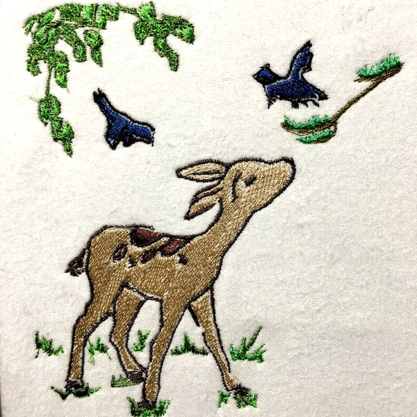 Fawn Embroidery - Etsy