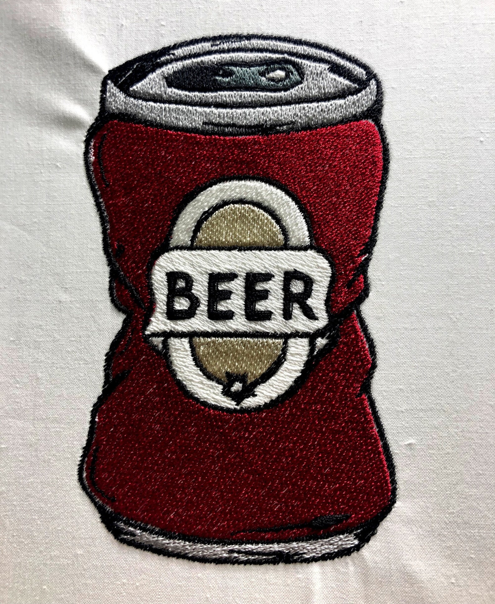 Beer Can Machine Embroidery Design Digital File - Etsy