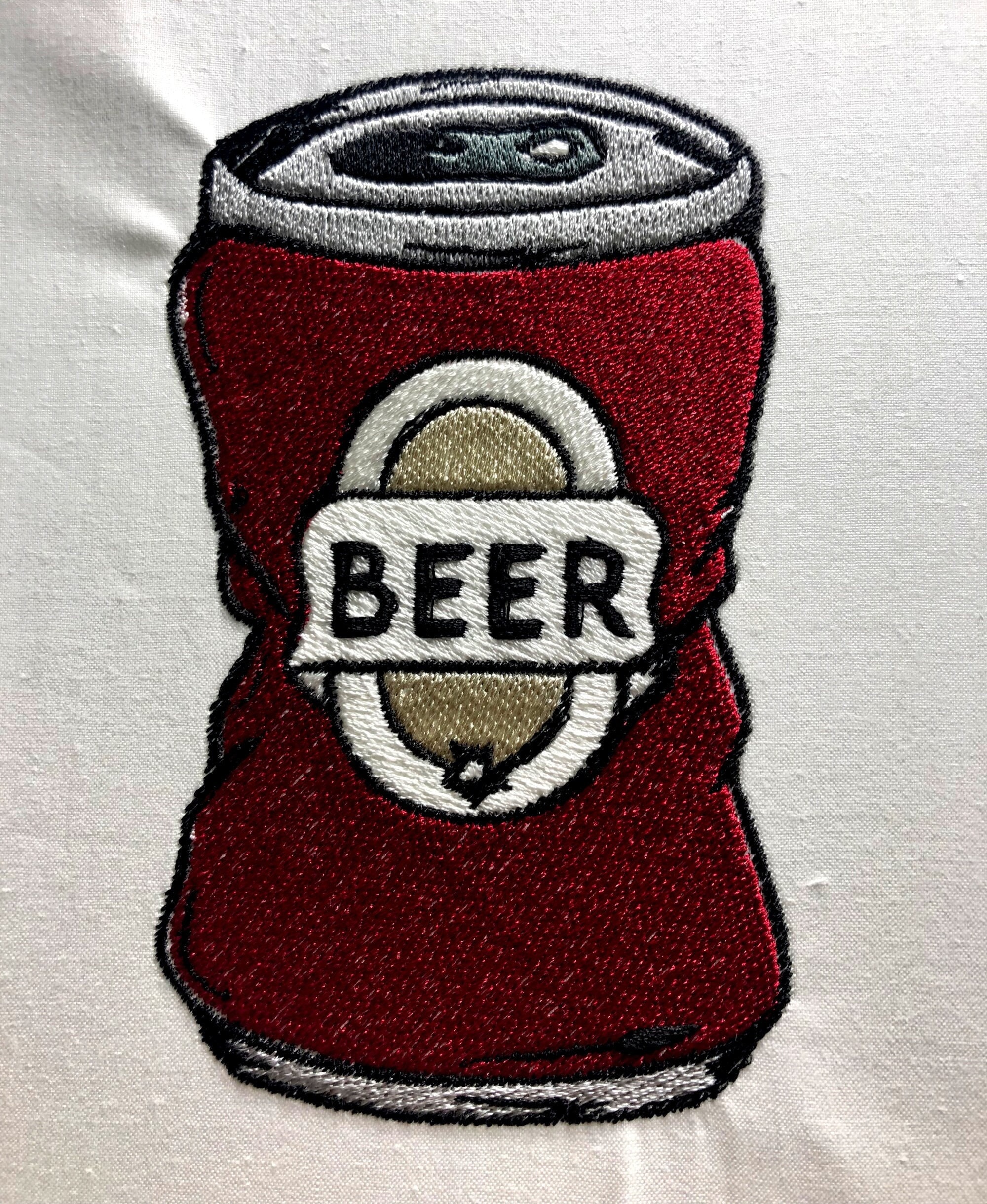 Beer Can Machine Embroidery Design Digital File - Etsy