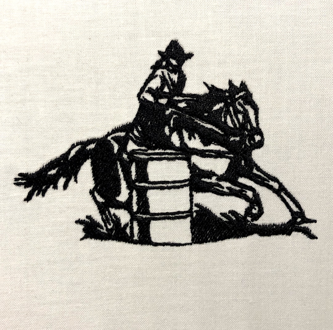 Barrel Racing Machine Embroidery Pattern Embroidery Design Digital File ...