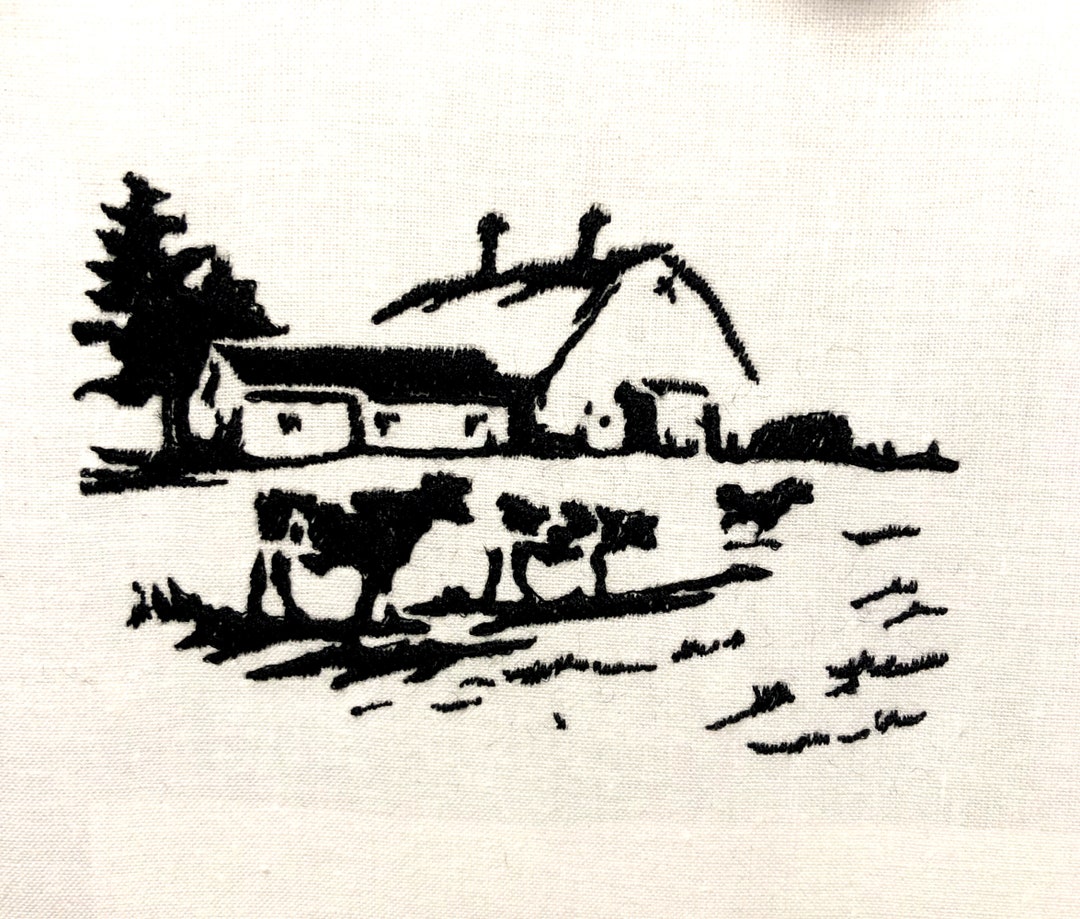 Farm Cows Machine Embroidery Pattern Farm Embroidery Design Digital ...