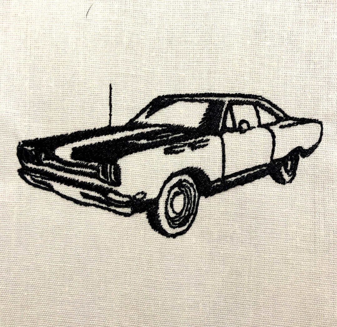 1969 Plymouth Road Runner Machine Embroidery Pattern Vintage Car ...