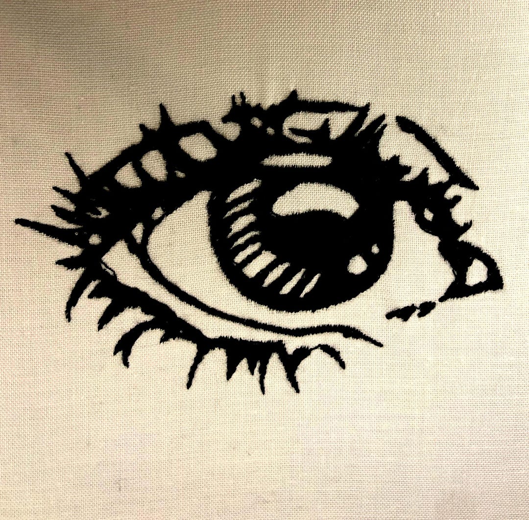 Eye Machine Embroidery Pattern Eyeball Embroidery Design Digital File ...