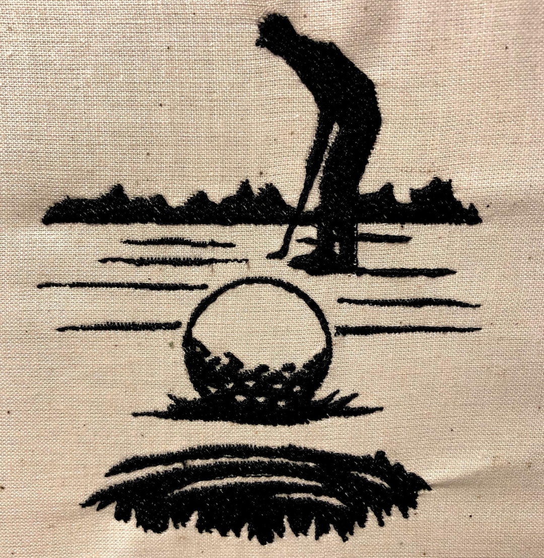 Golfing Machine Embroidery Golf Embroidery Pattern Embroidery Design ...