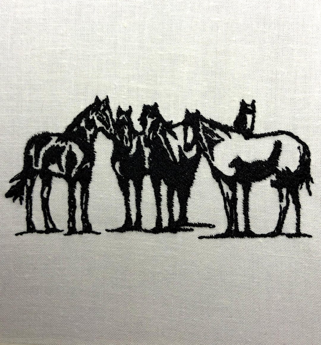 Horses Machine Embroidery Pattern Embroidery Design Digital File - Etsy