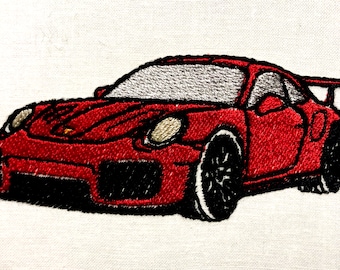 Porsche 911 Machine Embroidery Pattern Auto Embroidery Design Digital ...