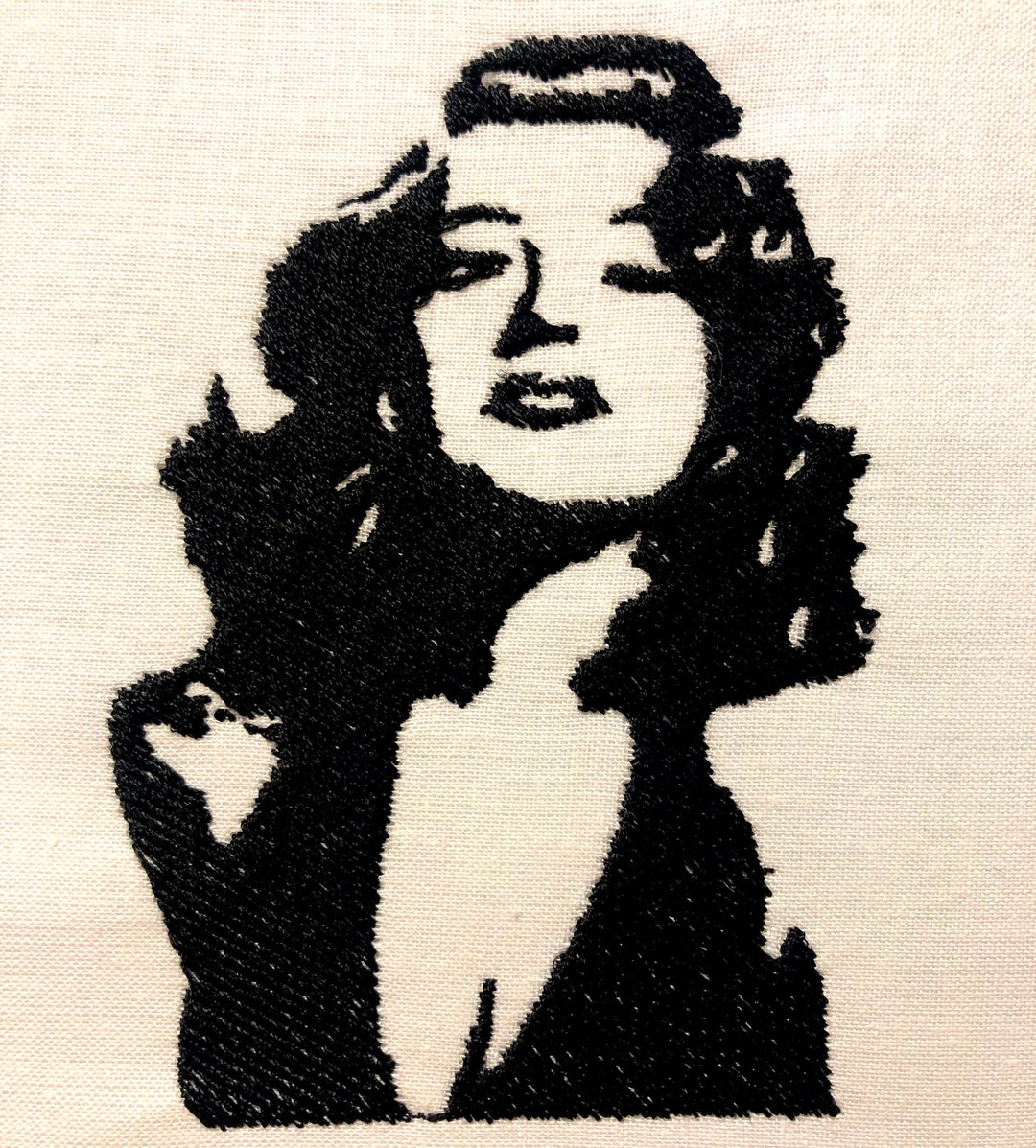 Rita Hayworth Machine Embroidery Pattern Embroidery Design - Etsy