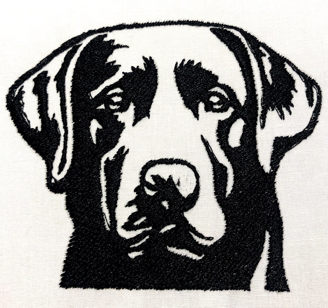 Labrador Face Machine Embroidery Pattern Dog Embroidery Design Digital ...