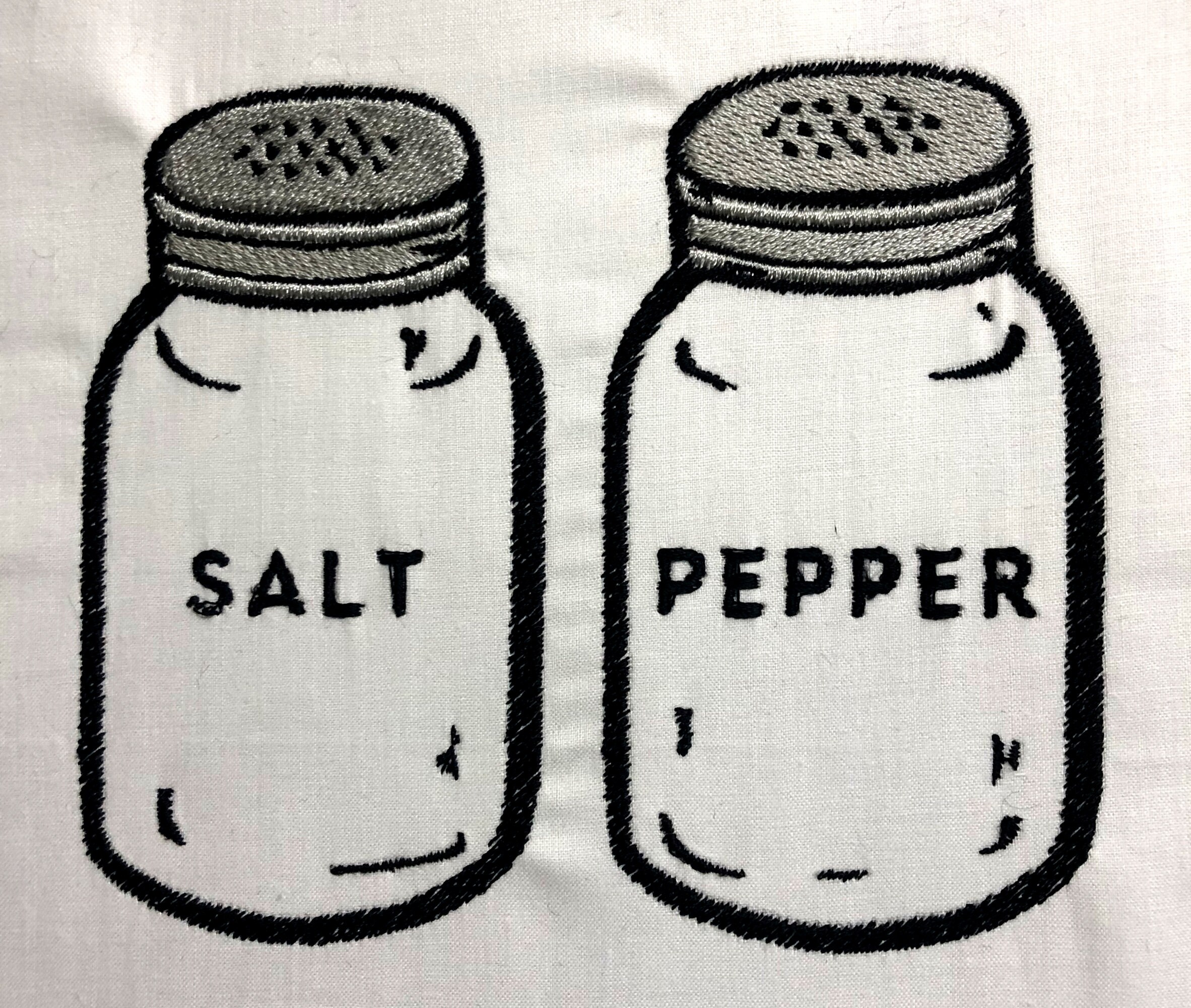 Salt Pepper Shakers Machine Embroidery Pattern Embroidery - Etsy