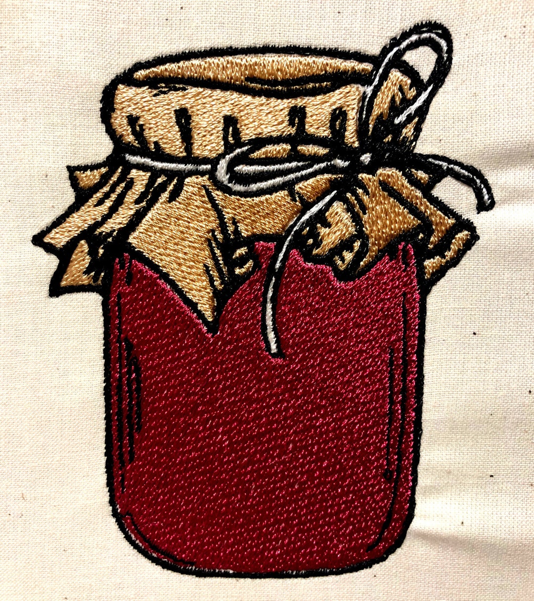 Preserves Jar Canning Design Machine Embroidery Pattern Embroidery ...