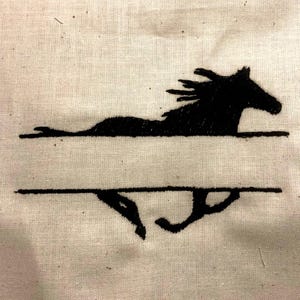 Running Horse Monogram Machine Embroidery Pattern Embroidery Design ...