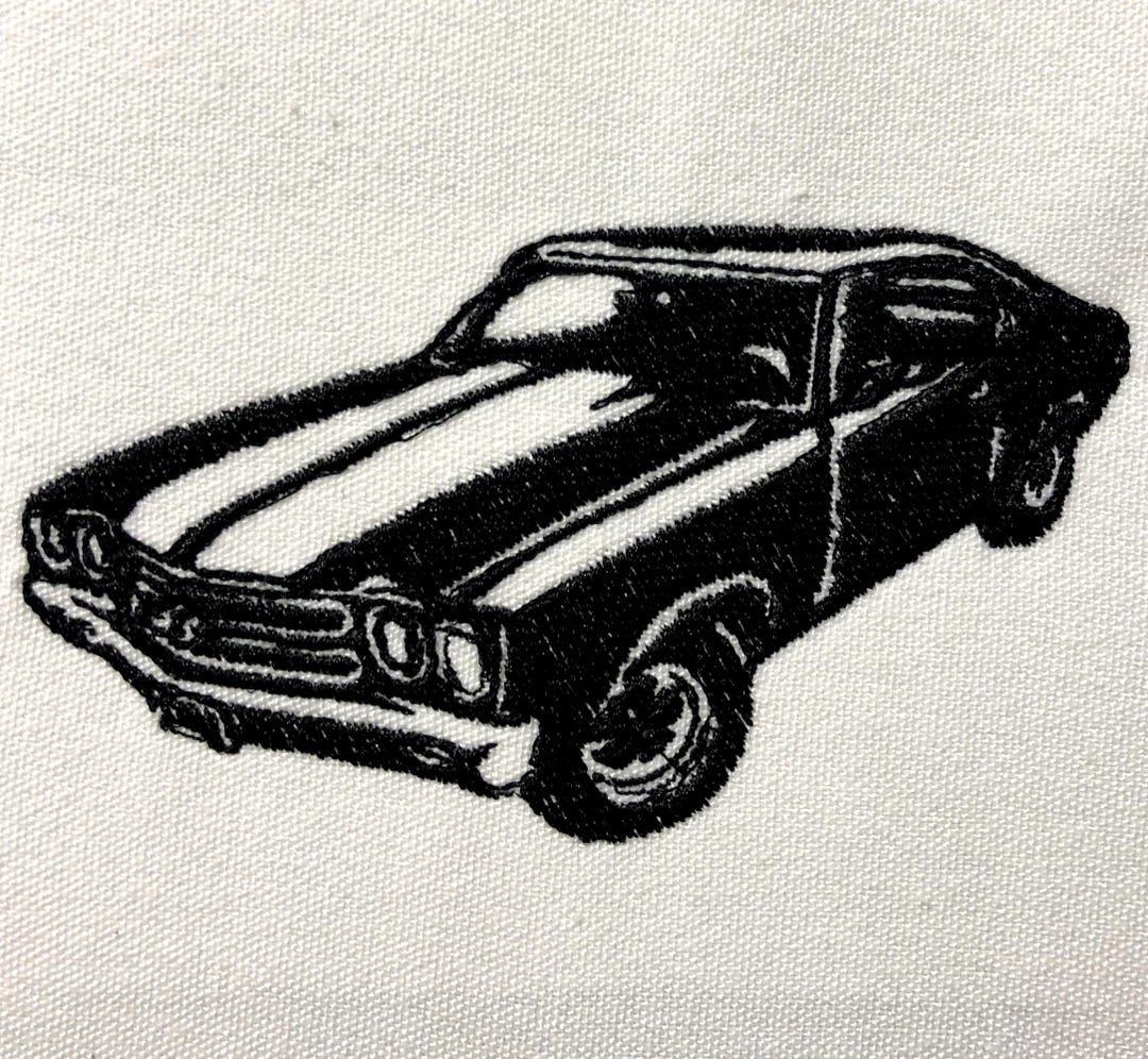 1970 Chevelle SS 454 Machine Embroidery Pattern Auto Embroidery Design ...