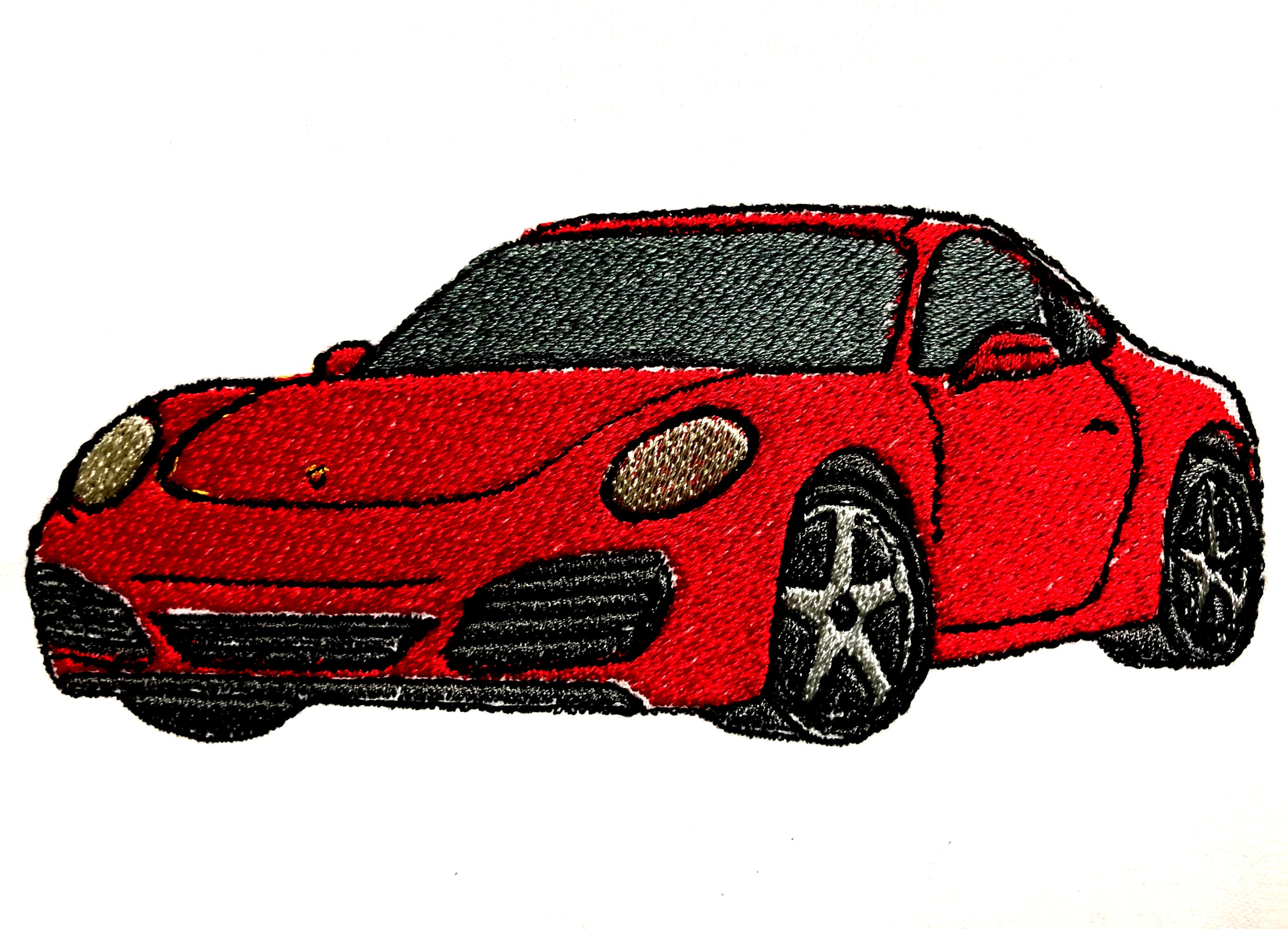 Porsche 911 Machine Embroidery Pattern Auto Embroidery Design - Etsy