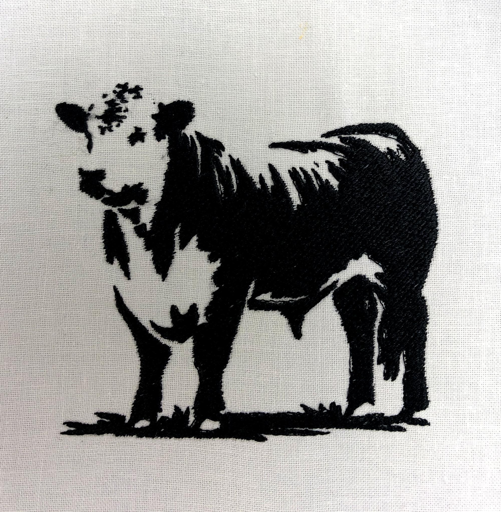 Hereford Cattle Standing Machine Embroidery Pattern Dairy Farm ...
