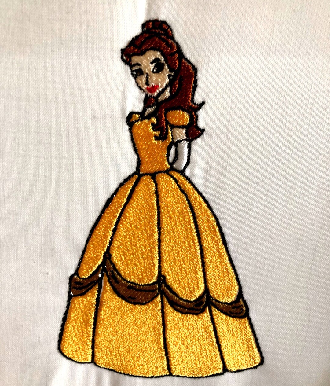 Belle Embroidery Design Machine Beauty and the Beast - Etsy