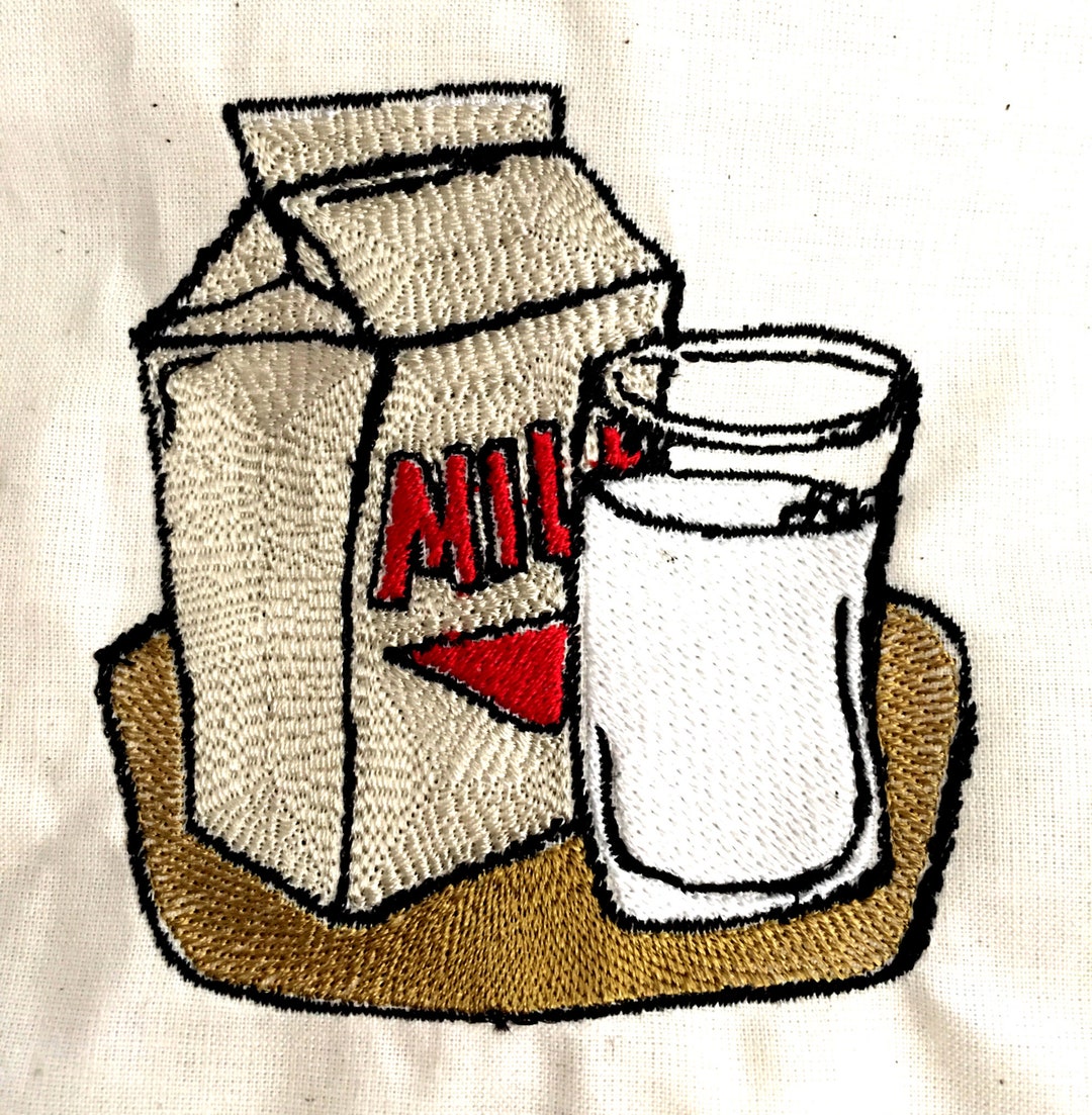 Milk Machine Embroidery Pattern Embroidery Design Digital File - Etsy